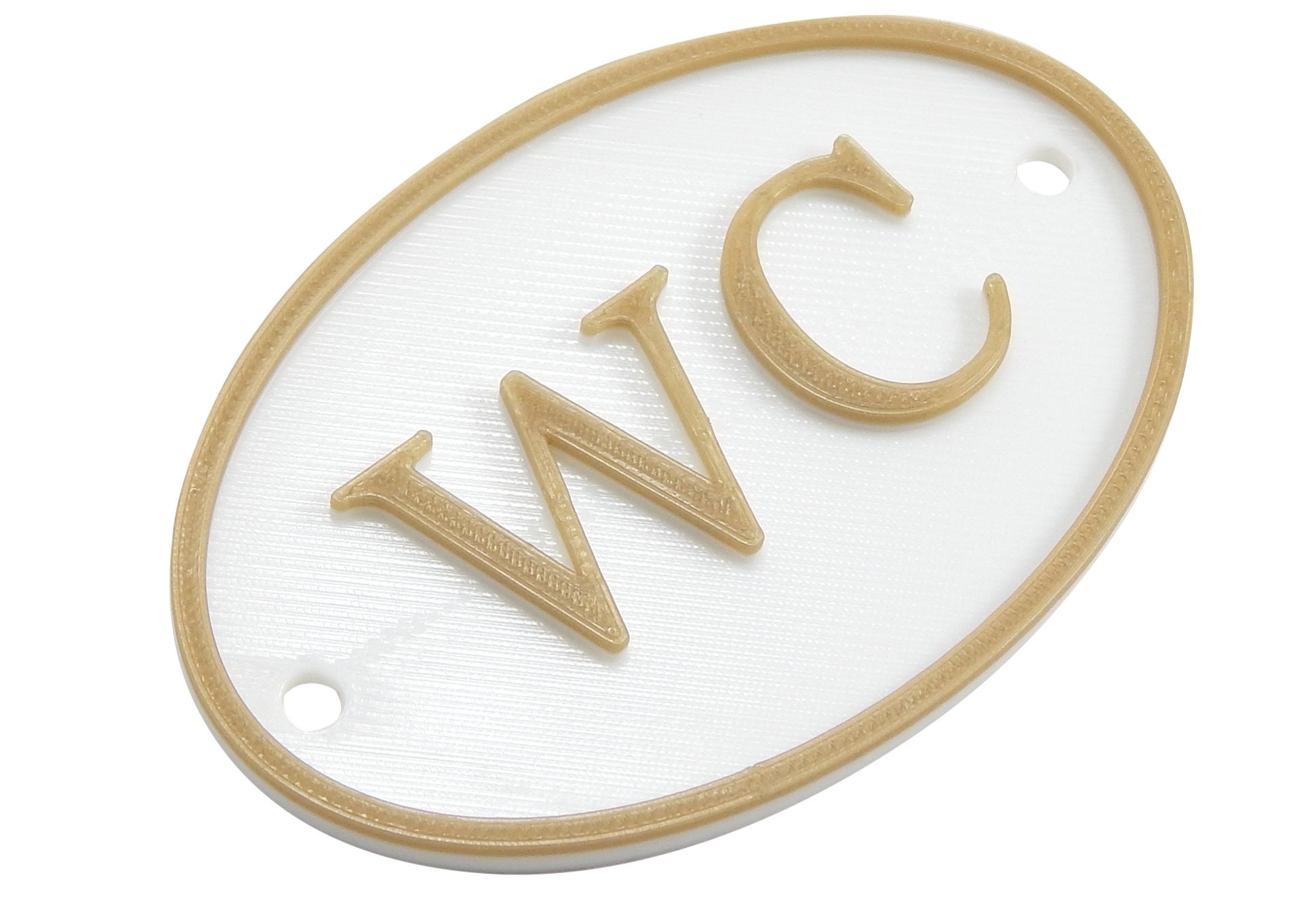 Plastic WC Water Closet Loo Bathroom Restroom Toilet Door Sign Plaque ...