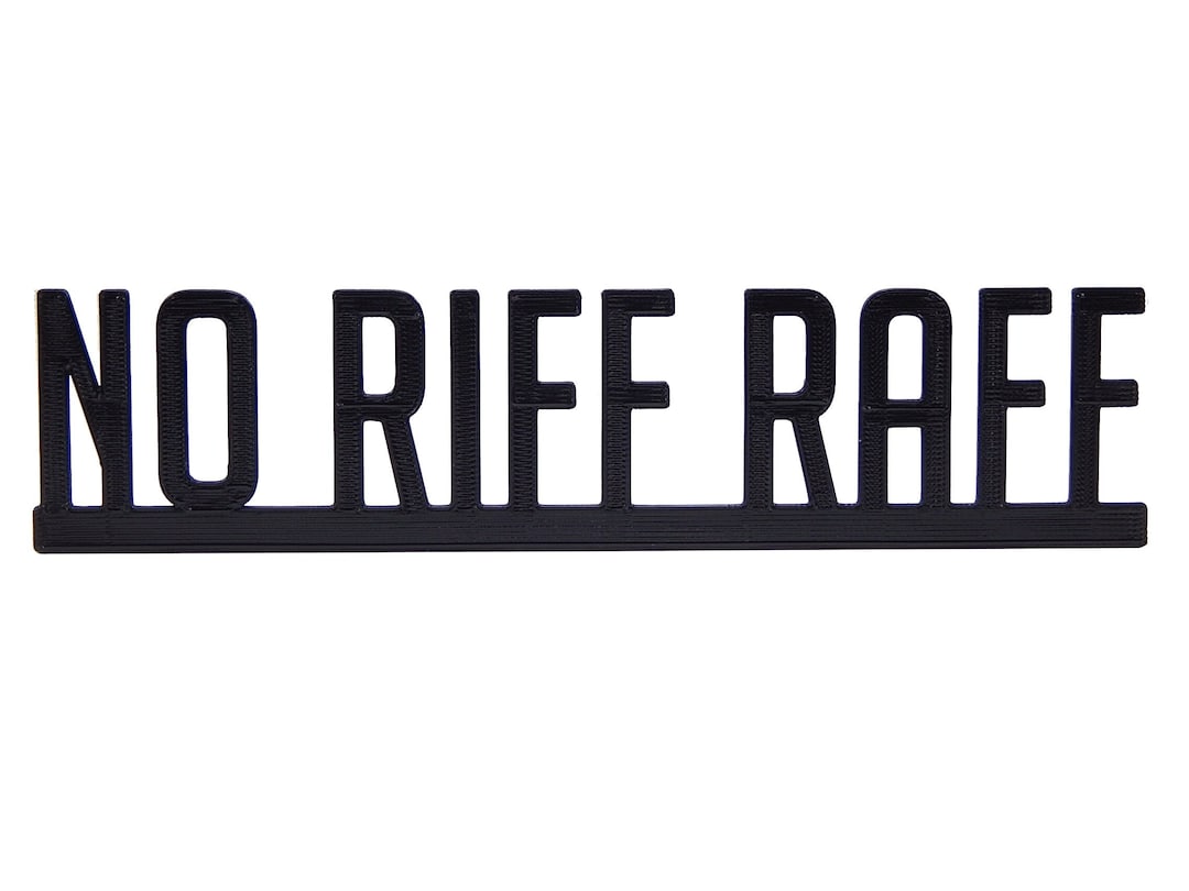 No Riff Raff Funny Door Topper Sign -place Above Door Frame or on Wall ...