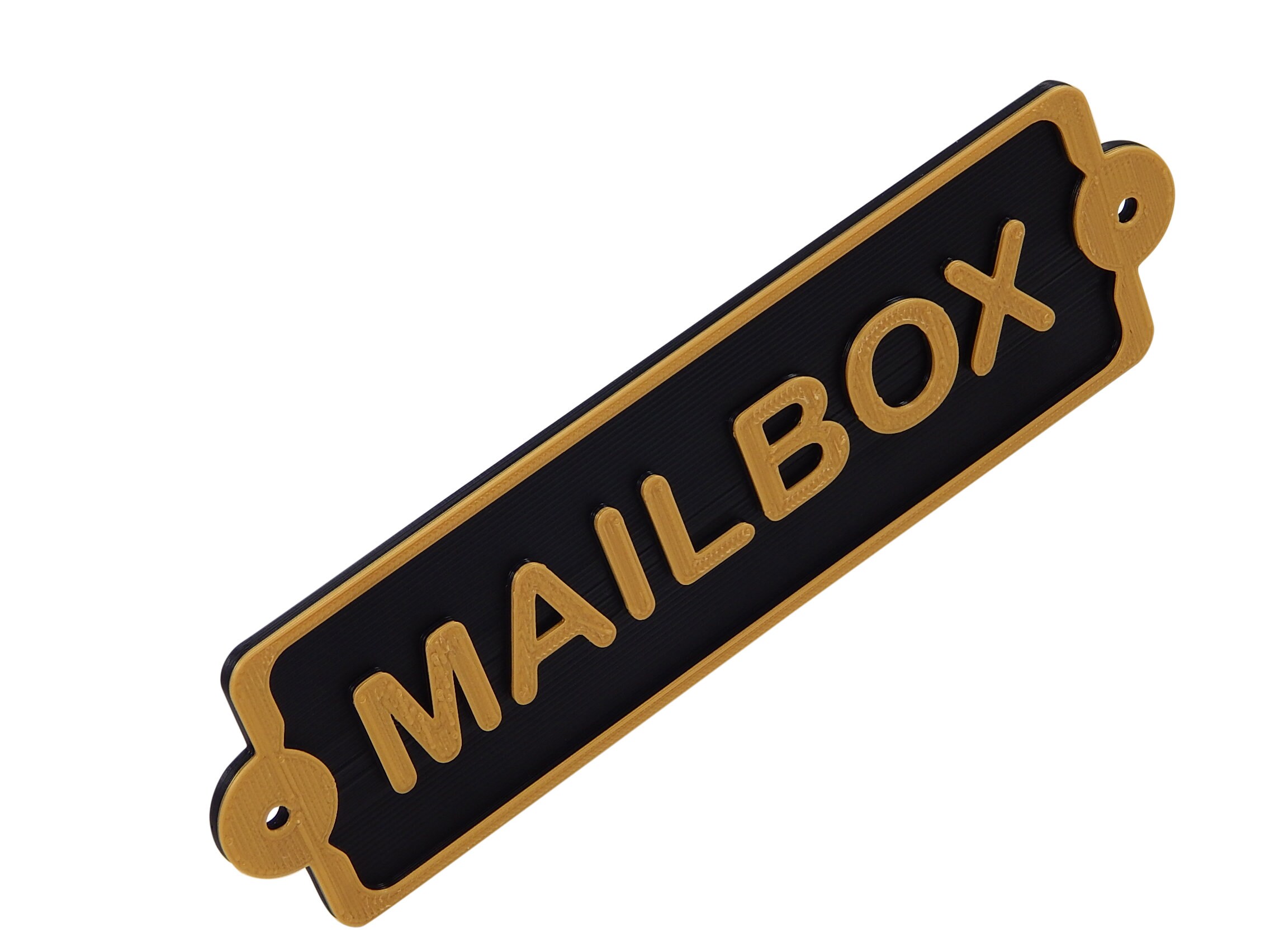 Plastic Vintage Style Mailbox Sign Plaque for Home or Office Wall or ...