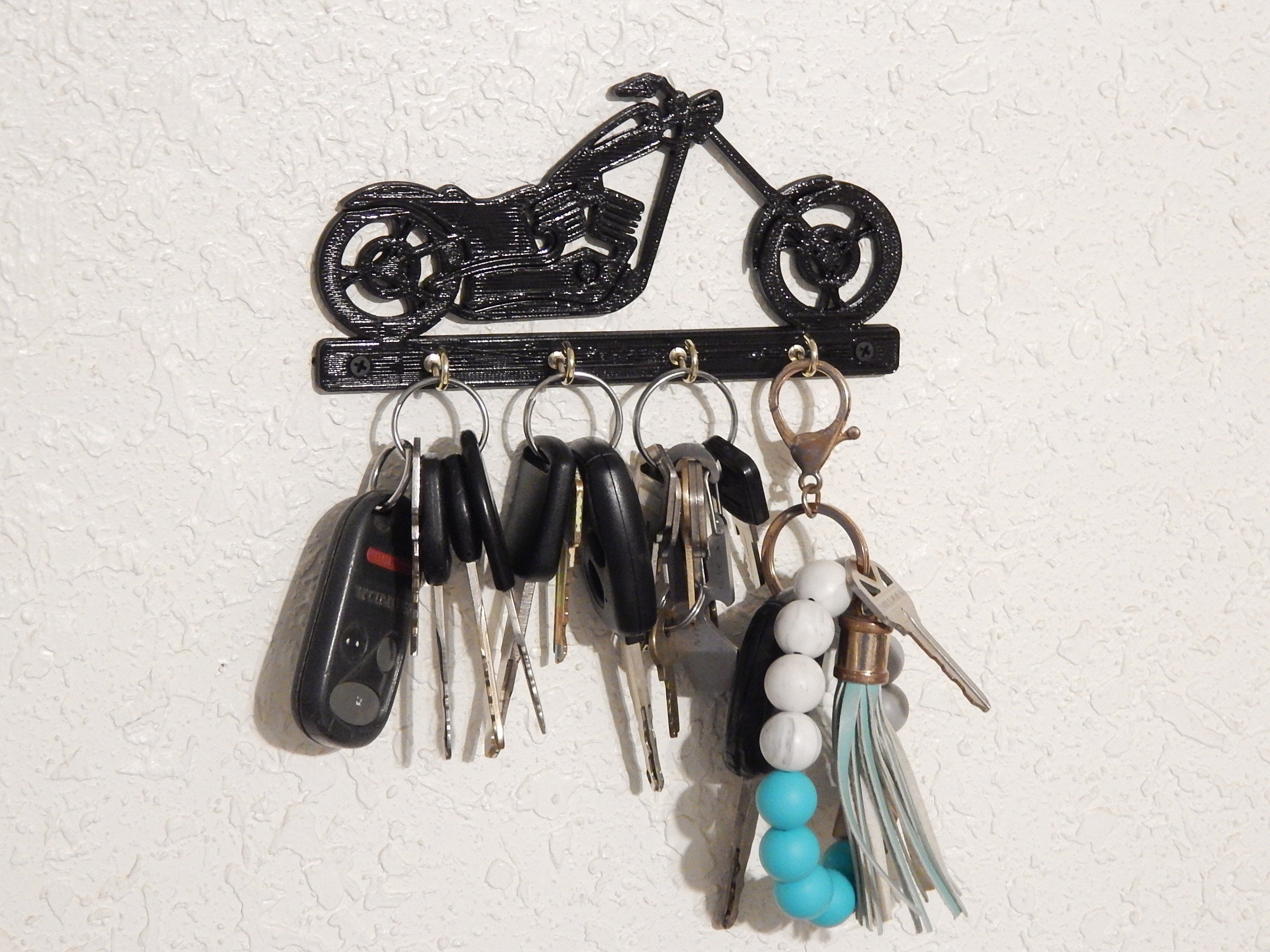 Chopper Motorcycle V-twin Hog Key Rack Hanger Holder Entryway - Etsy