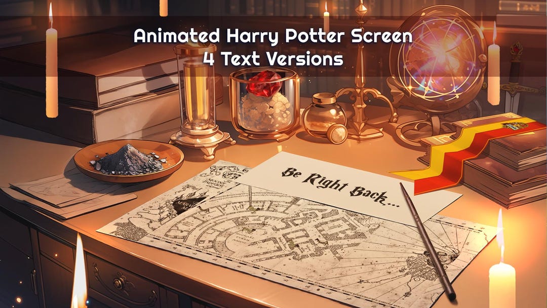 Harry Potter Animated Lofi Twitch Stream Scene (digital Download) - Etsy