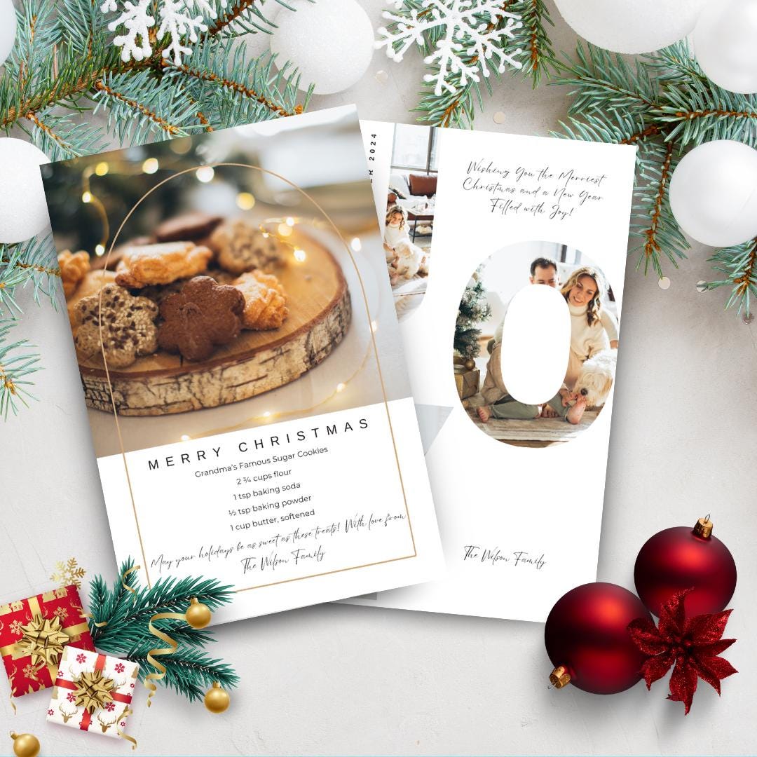 2025 Christmas Card Personalized Holiday Photo Cards | Custom Family ...