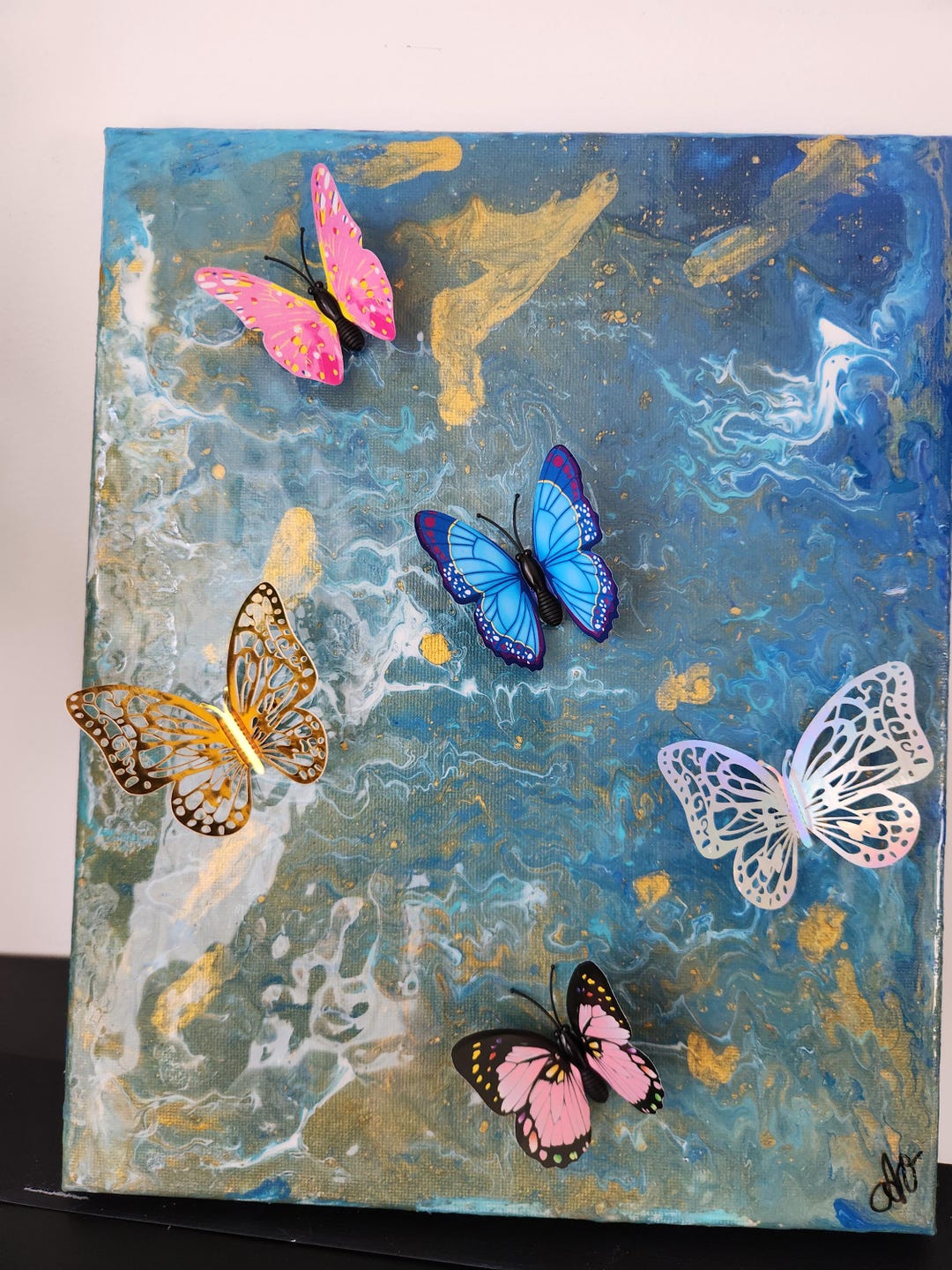 3D Butterfly Dance on the Waves - Etsy