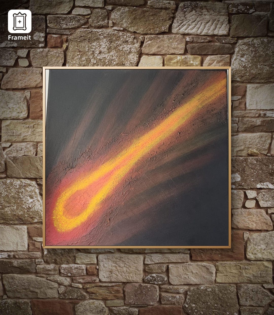 Comet Acrylic Painting on Canvas - Etsy