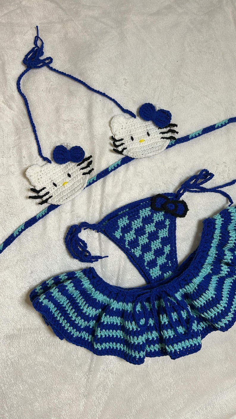 Hello Kitty Bikini - Etsy