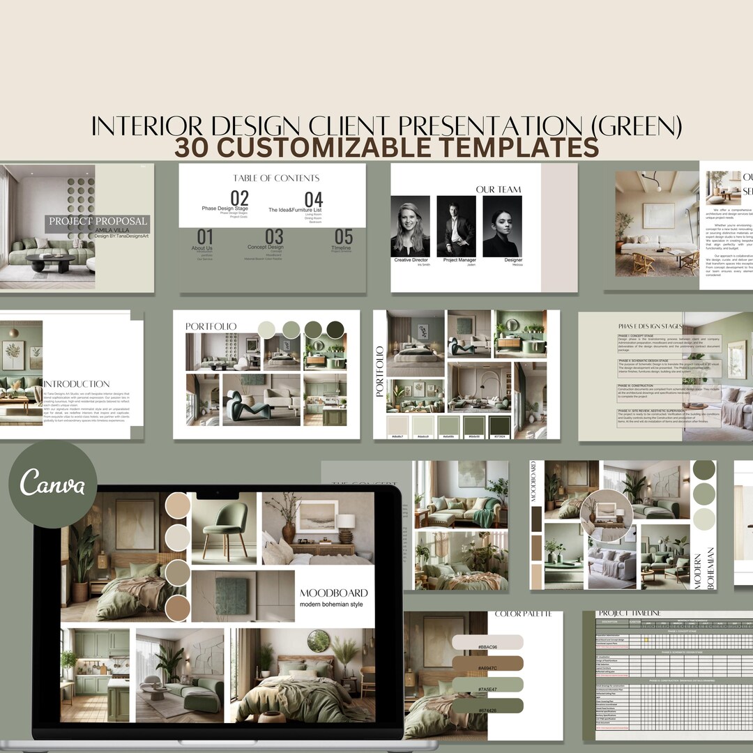 Interior Design Presentation | Interior Design Template | Client ...
