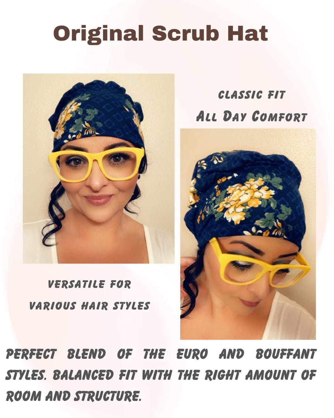 Nurse Doodle Design Scrub Hat - RN - Etsy