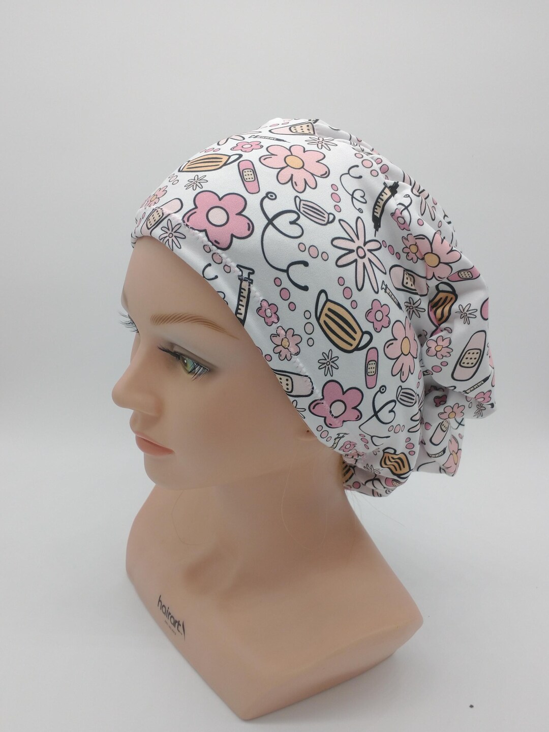 Pink Healthcare Nurse Scrub Hat: Soft Stretchy and Multiple Styles - Etsy
