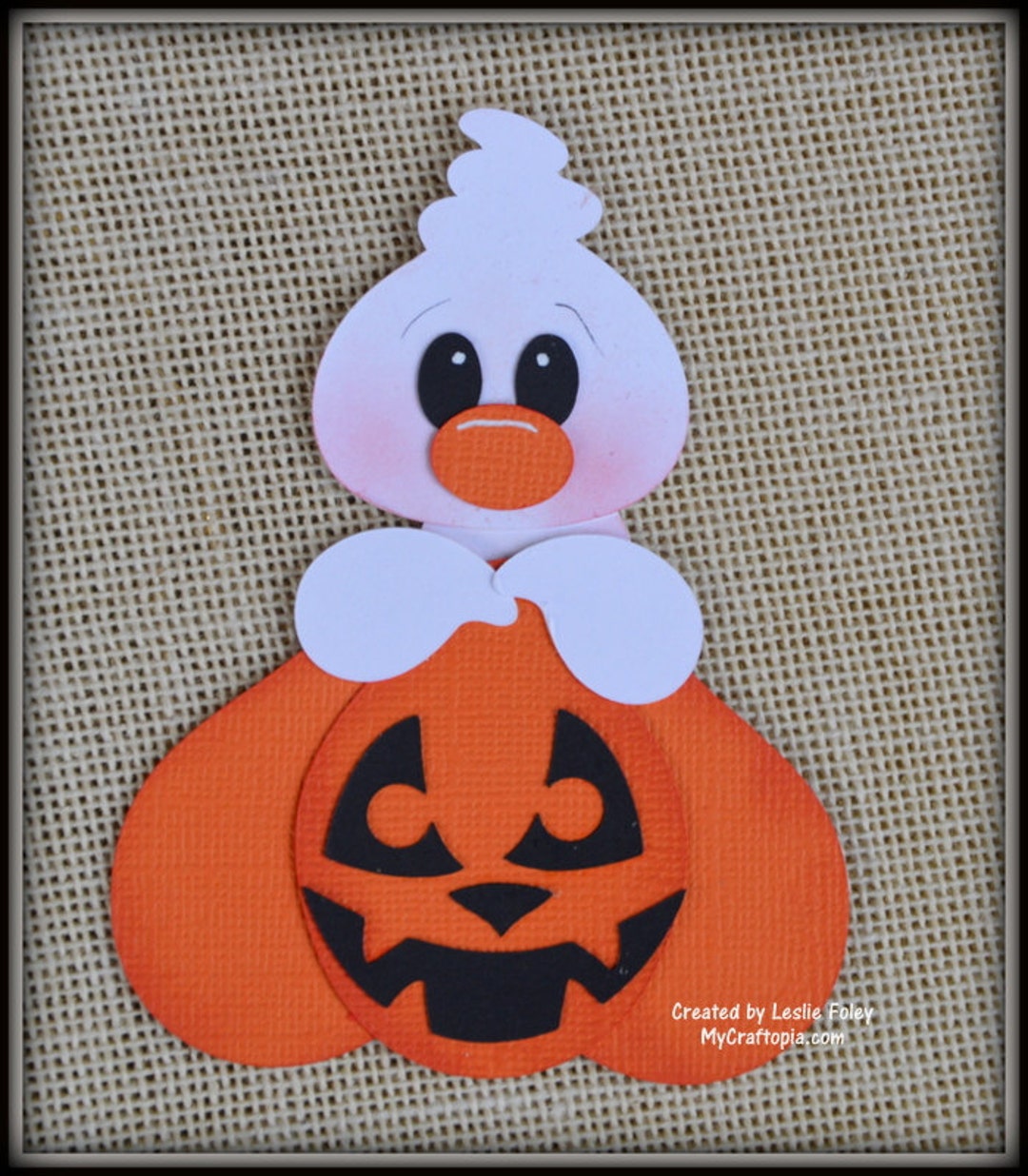 Fantasma y calabaza Halloween adorno de scrapbooking prefabricado Juego ...