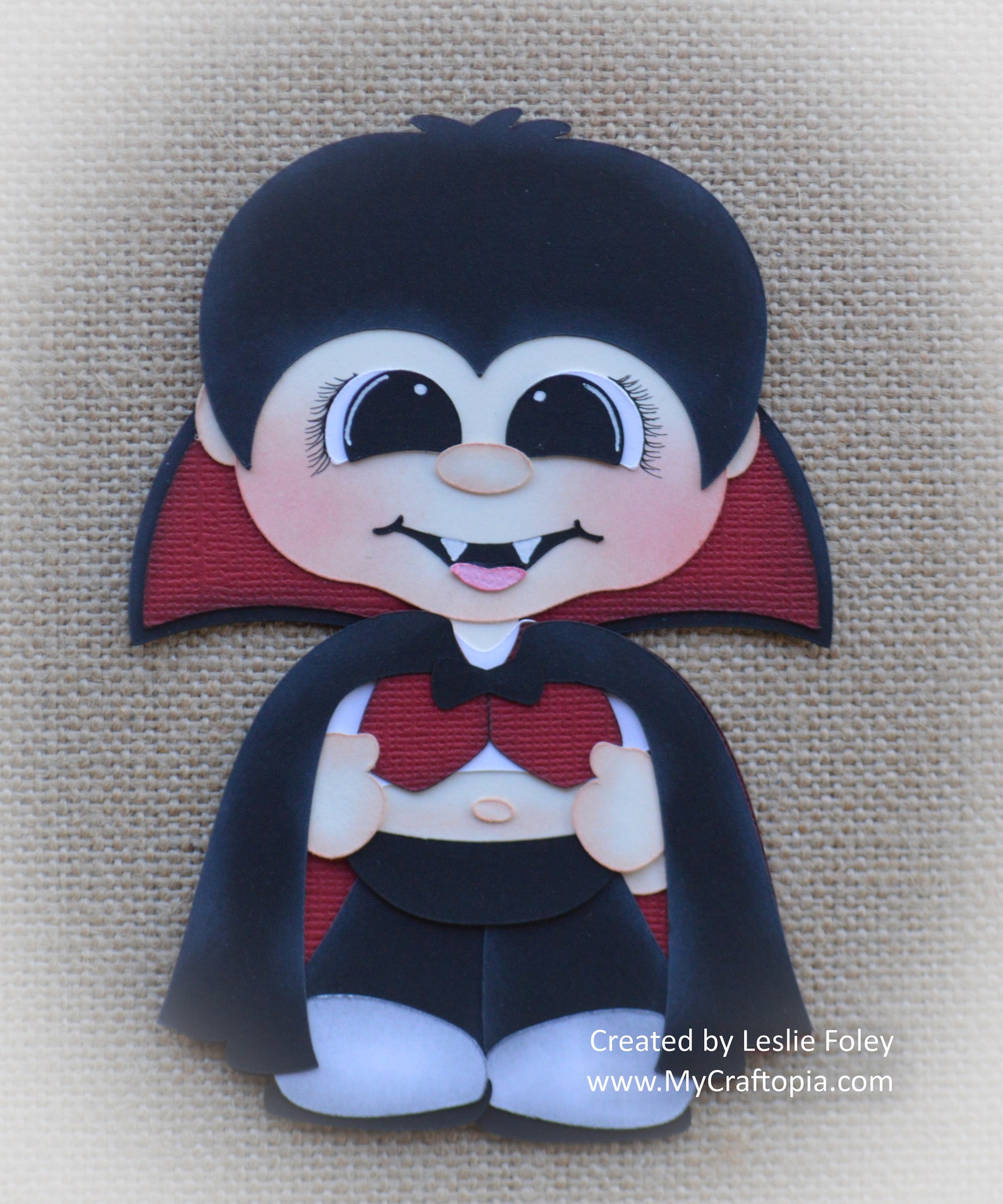 Dracula Halloween Premade Scrapbooking Embellishment Paper Die - Etsy