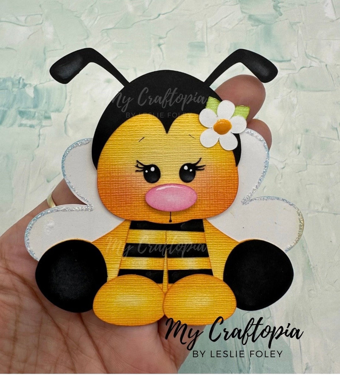 Spring Bee Premade Scrapbooking Embellishment Paper Piecing 3D Card Die ...