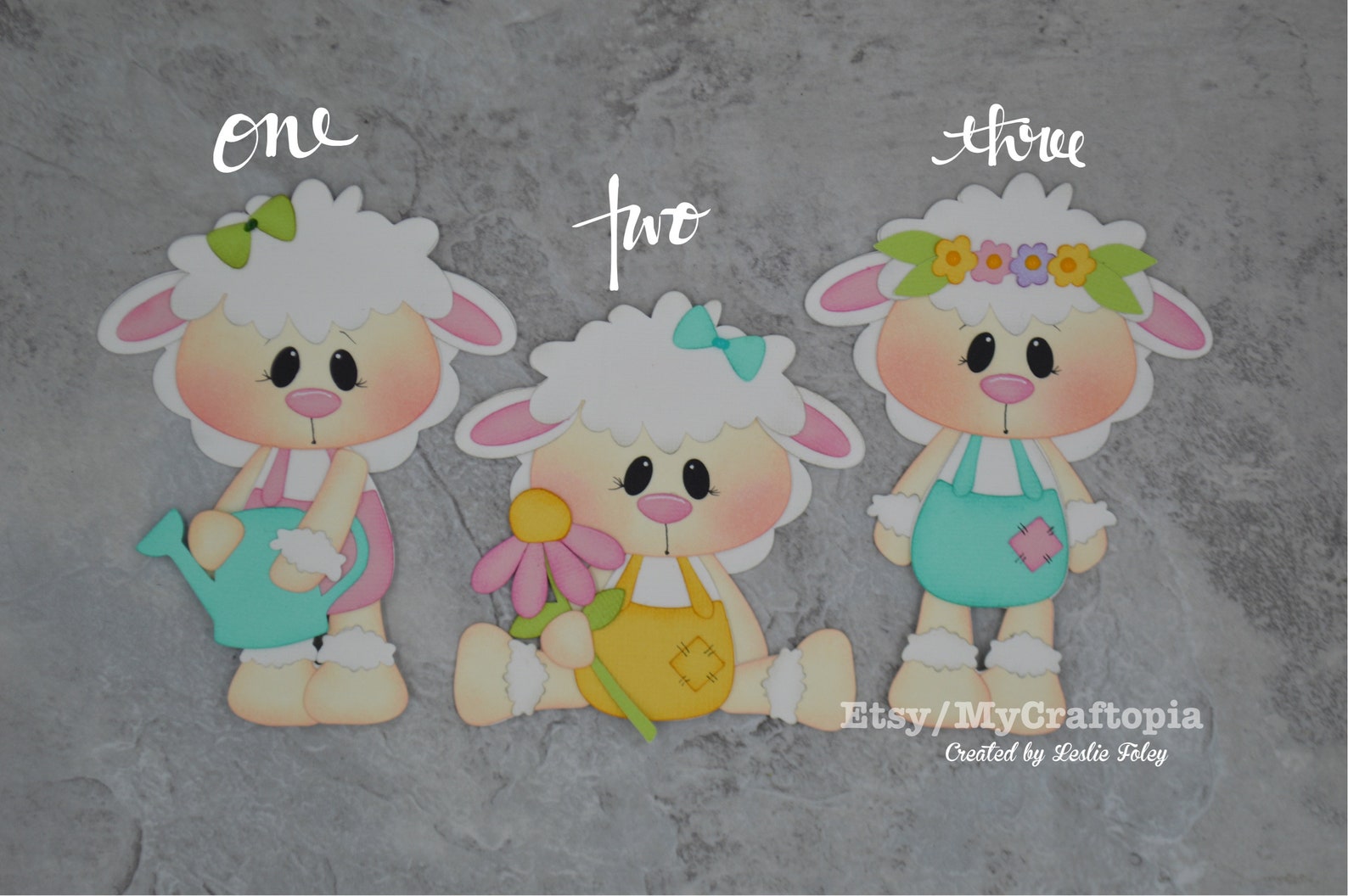 Spring Lamb Premade Scrapbooking Embellishment Paper Piecing - Etsy