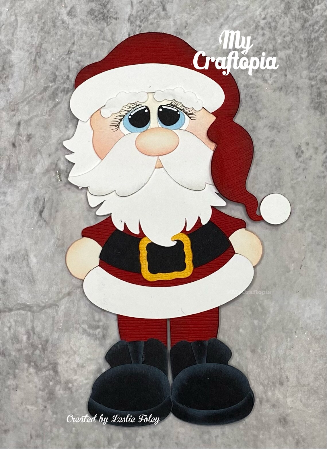 Christmas Polar Express Santa Premade Scrapbooking Embellishment Paper ...