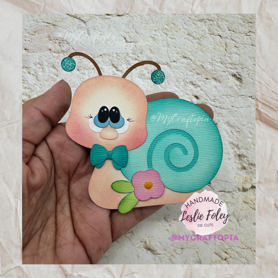 Spring Snail Easter Premade Scrapbooking Embellishment Paper Piecing ...