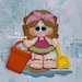 Personalized Girl Beach Sand Swimming Premade Scrapbooking ...