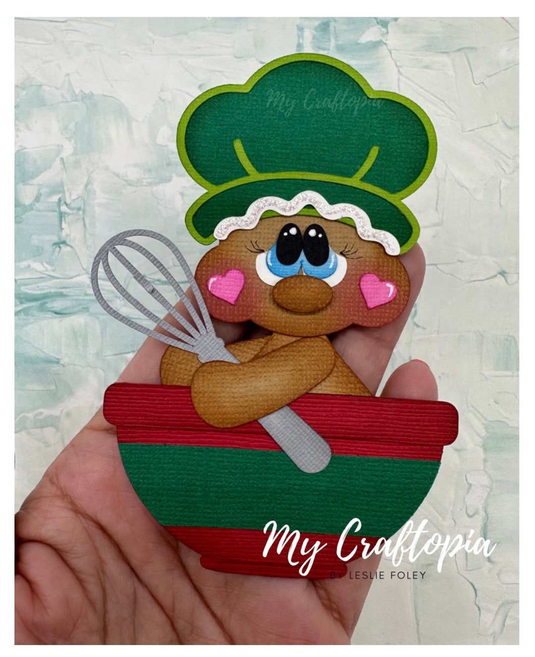 Christmas Gingerbread Paper Piecing Premade Scrapbook Layouting ...