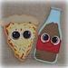Junk Food Pizza Soda Shopkins Premade Scrapbooking Embellishment Paper ...
