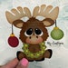 Scrapbook Christmas Moose Winter Premade Scrapbooking Embellishment ...