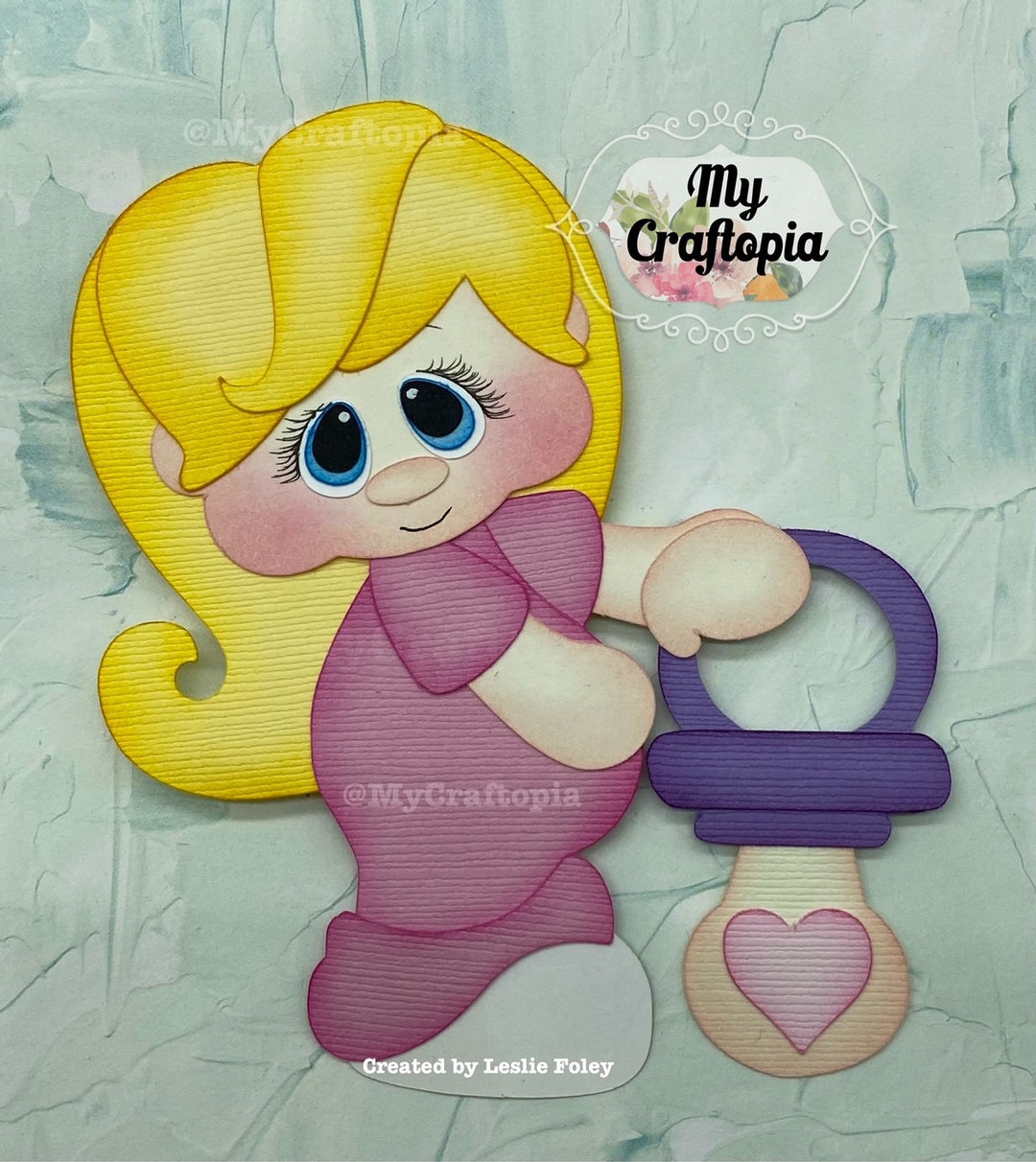 Personalized Pregnant Woman Baby Girl Premade Scrapbooking ...