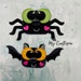 Halloween Bat Spider Premade Scrapbooking Embellishment Paper Piecing ...
