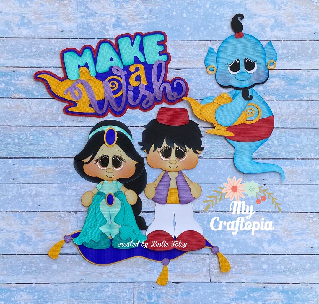 Aladdin Genie Jasmine Bundle Die Cuts Premade Paper Piecing Die Cuts ...