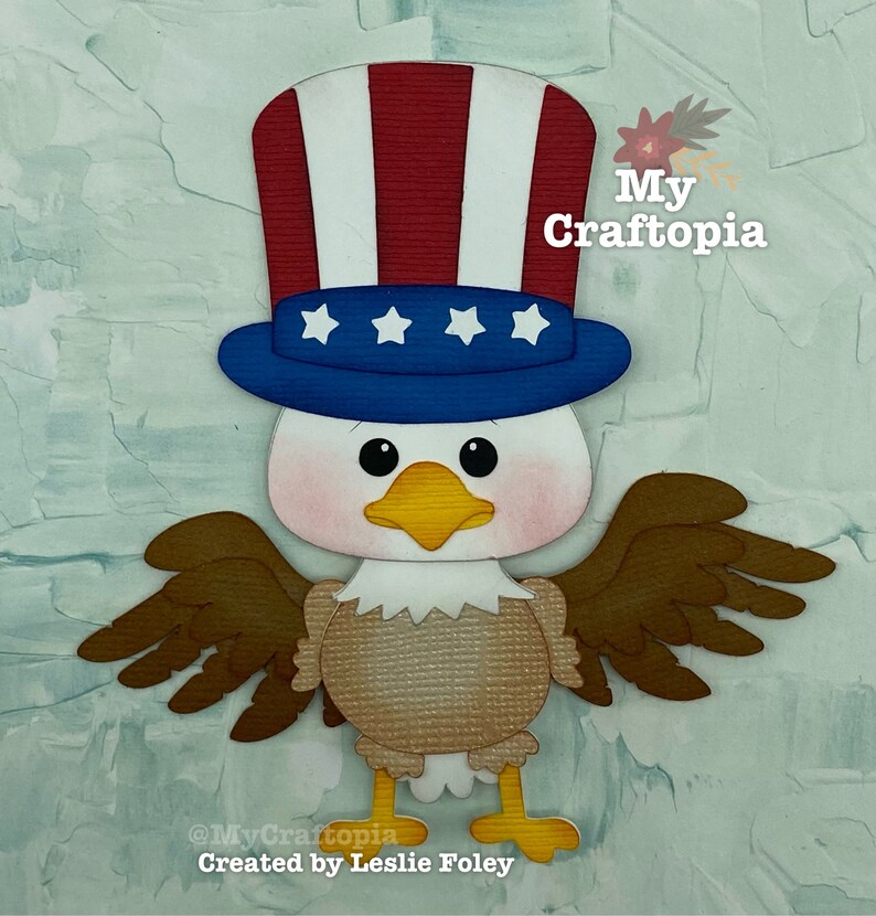 4th of July Eagle Americana Independence Day Patriotic Premade ...