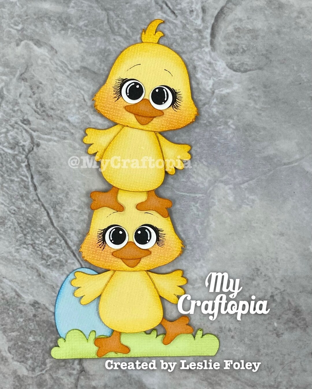 Easter Chicks Premade Scrapbooking Embellishment Paper Piecing Die Cuts ...