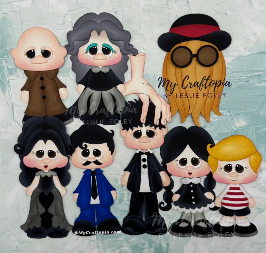 The Family Wednesday Hand Pugsley Itt Lurch Morticia Gomez Granny ...