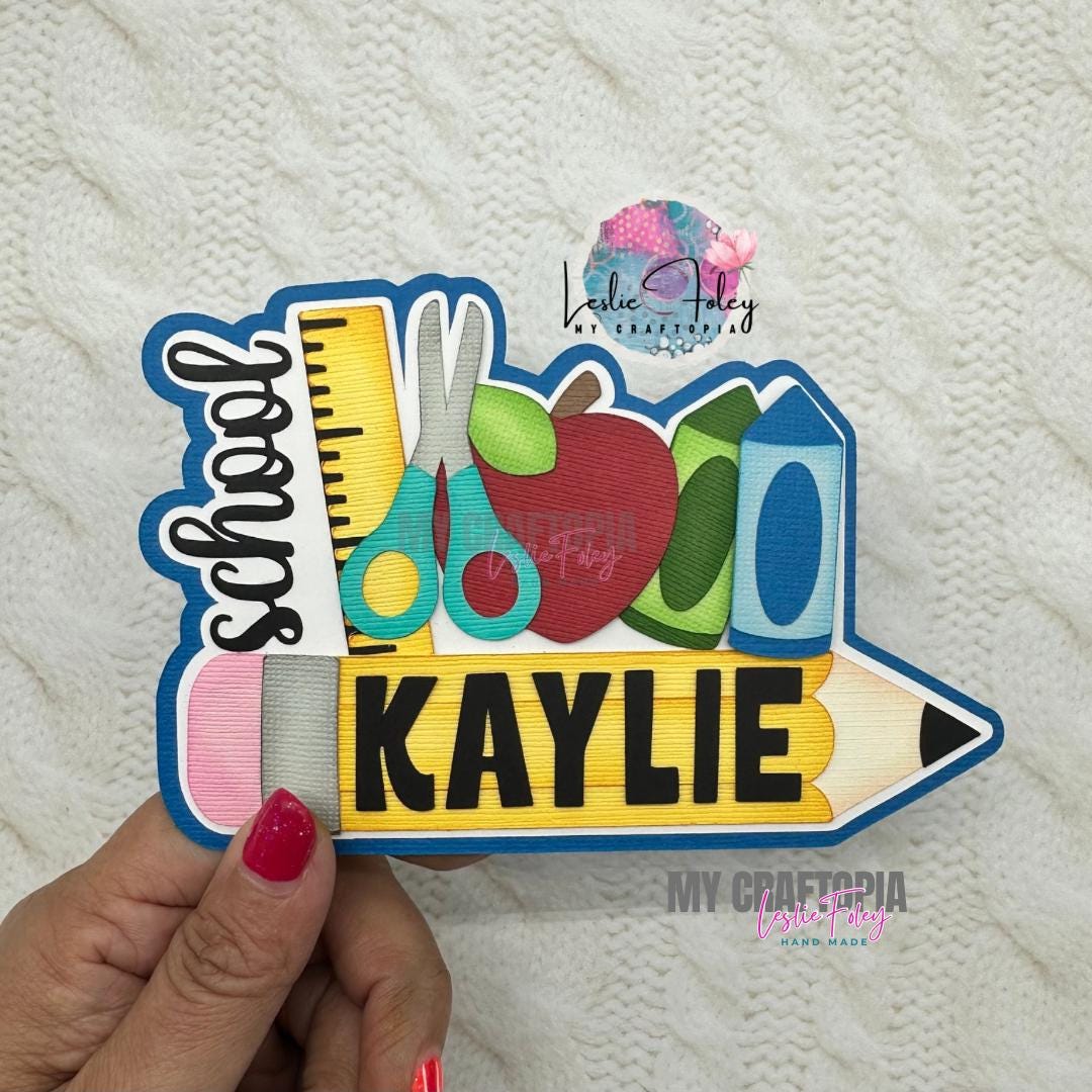Custom School Name Title , Personalized School Sign, Premade ...