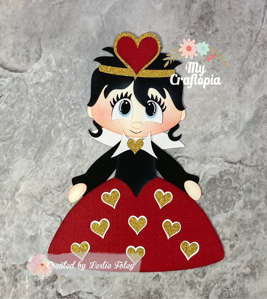 Fairy Tale the Queen of Hearts Villainous Premade Scrapbooking ...