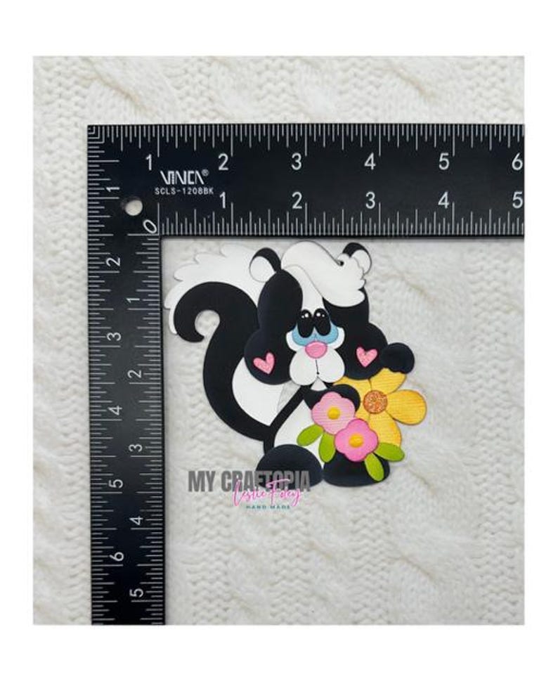 Handmade Spring Skunk Paper Piecing Die Cuts, Scrapbooking ...