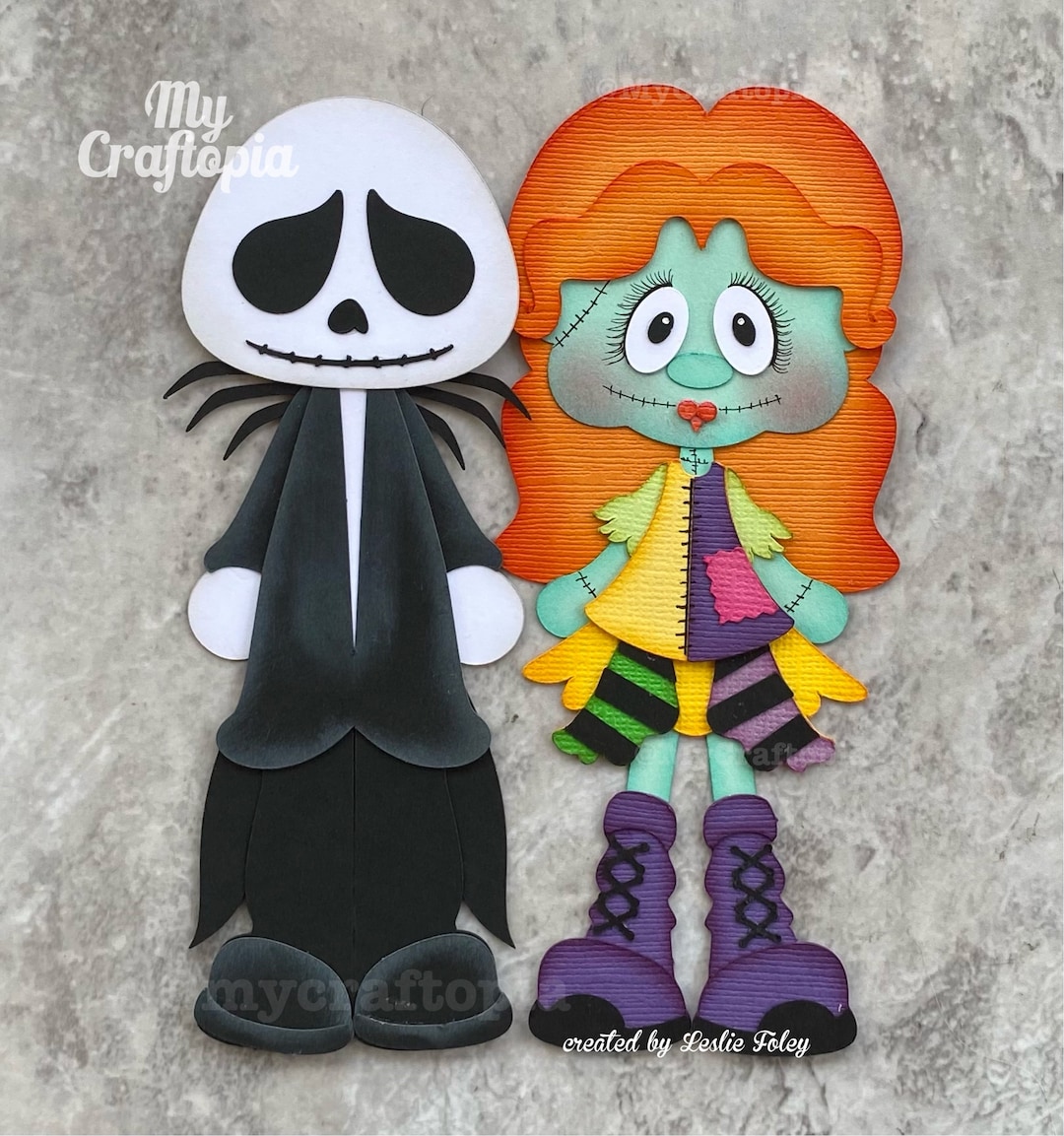 The Nightmare Before Christmas Jack Sally Fall Premade Scrapbooking ...