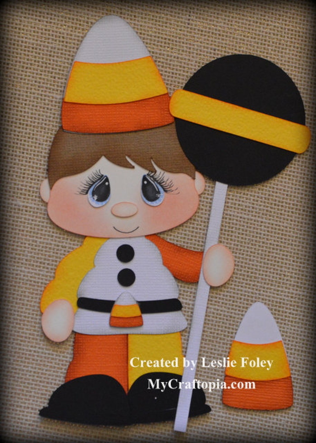 Personalized Boy Dress up Candy Corn Premade Halloween Scrapbooking ...