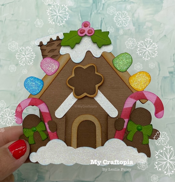Christmas Gingerbread House Winter Premade Scrapbooking - Etsy