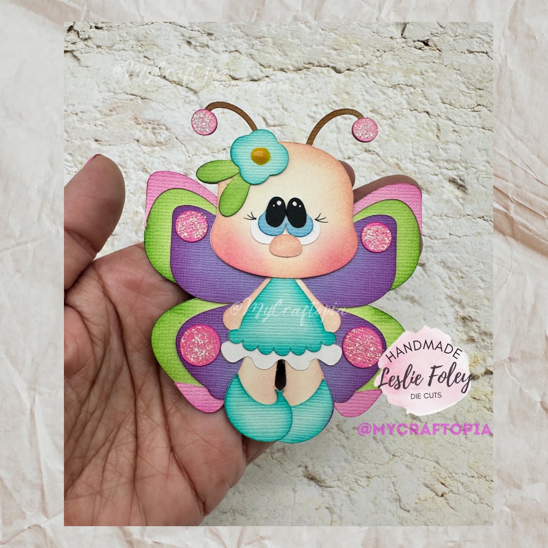 Spring Butterfly Easter Premade Scrapbooking Embellishment Paper ...