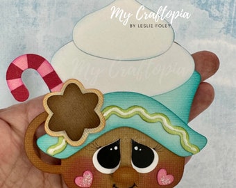 Mini Gingerbread Man Christmas Cookies Premade Scrapbooking ...