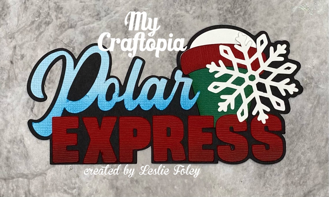 Christmas Polar Express Santa Premade Scrapbooking - Etsy