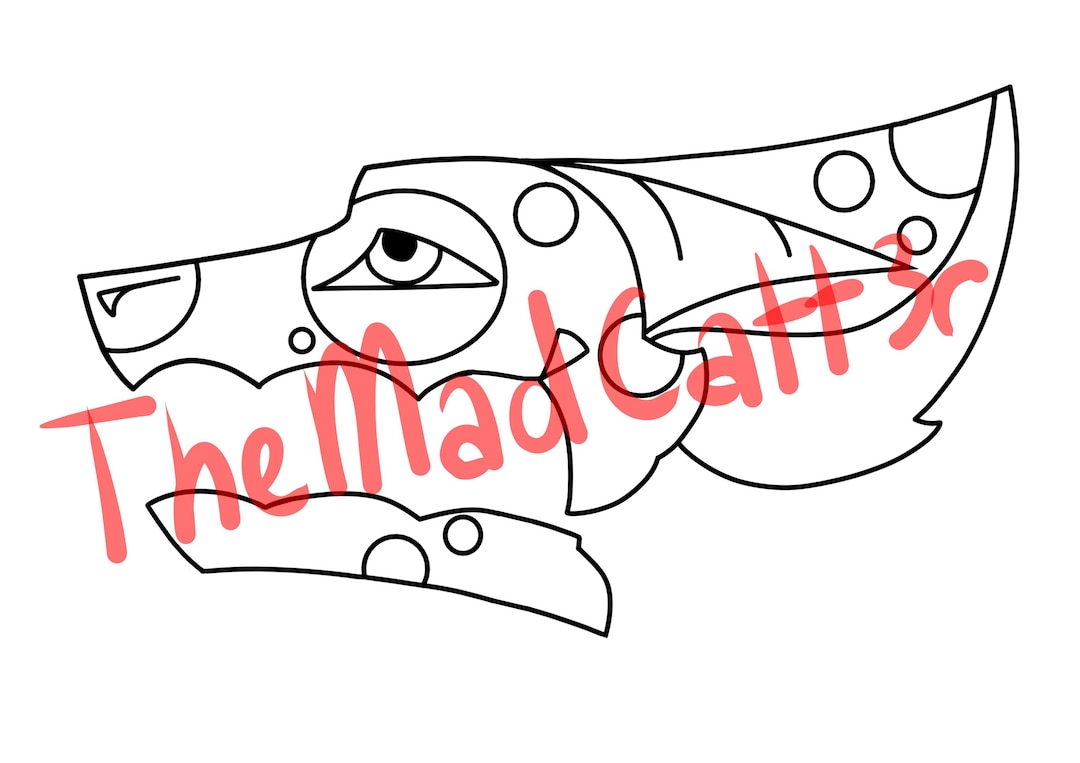 Printable Paper Dragon Puppet Template - Etsy