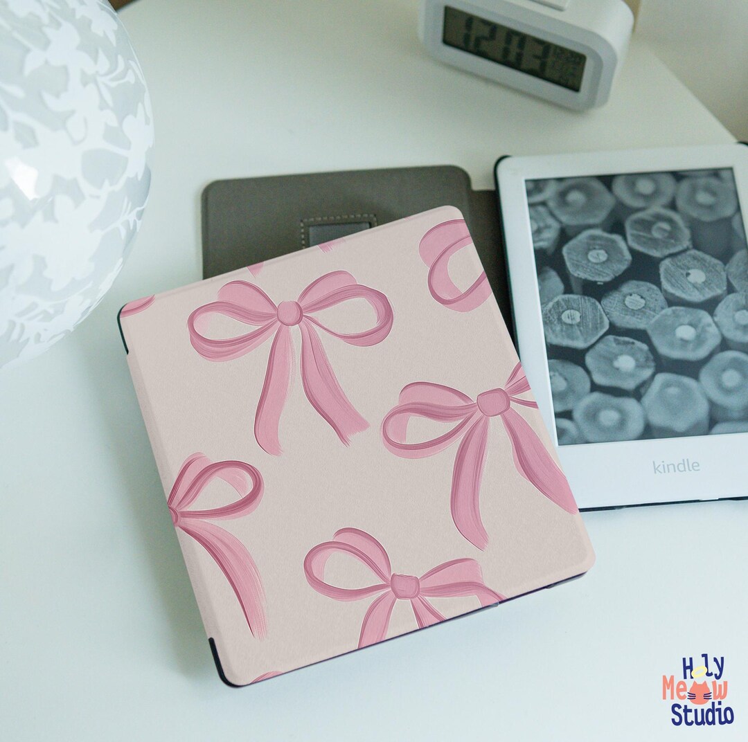 Pink Bows for Paperwhite 11th 12th Gen 7" Kobo Libra 2 Kindle 11th 2024 ...