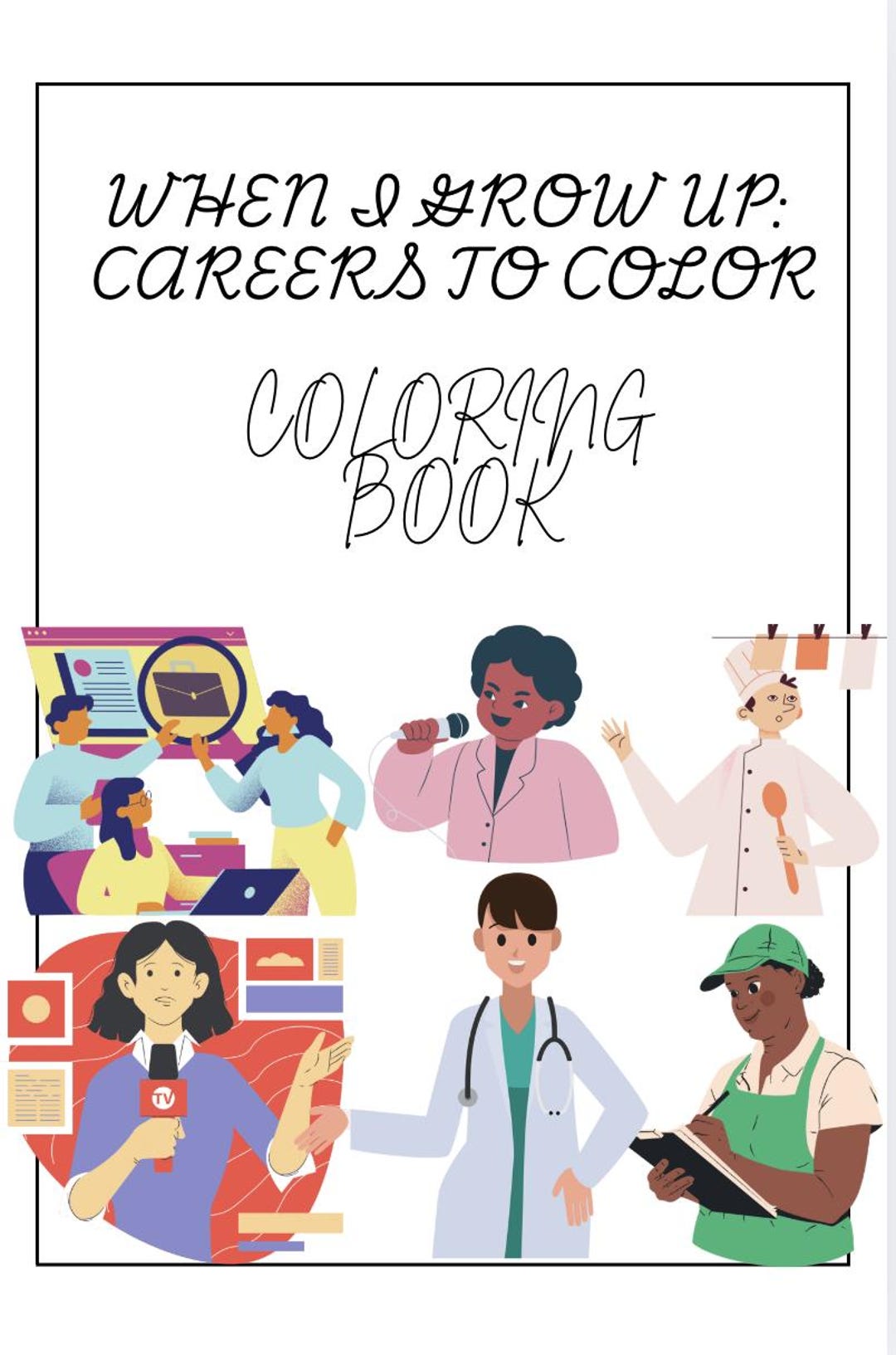 When I Grow Up: Careers to Color - Etsy