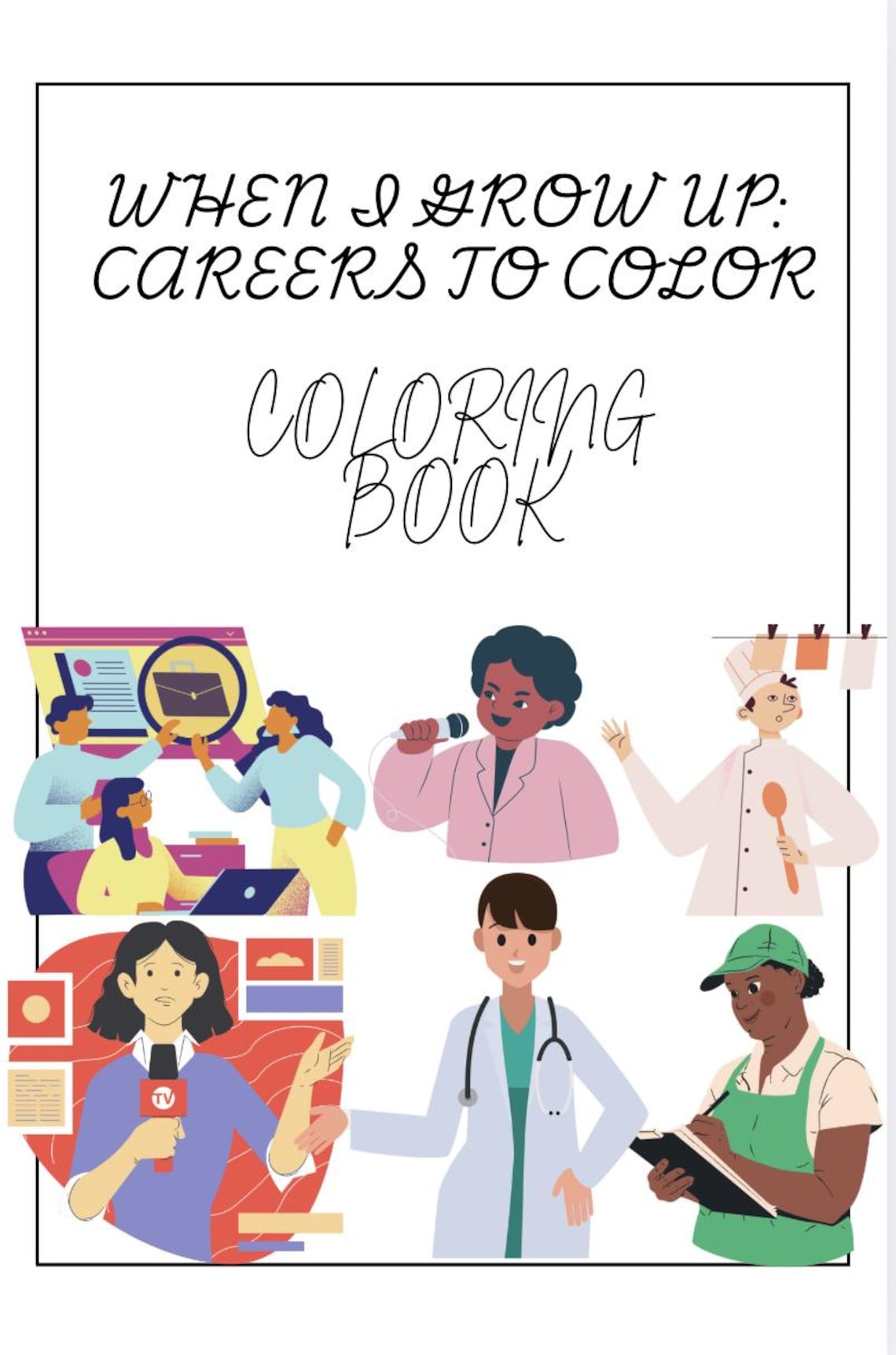 When I Grow Up: Careers to Color - Etsy