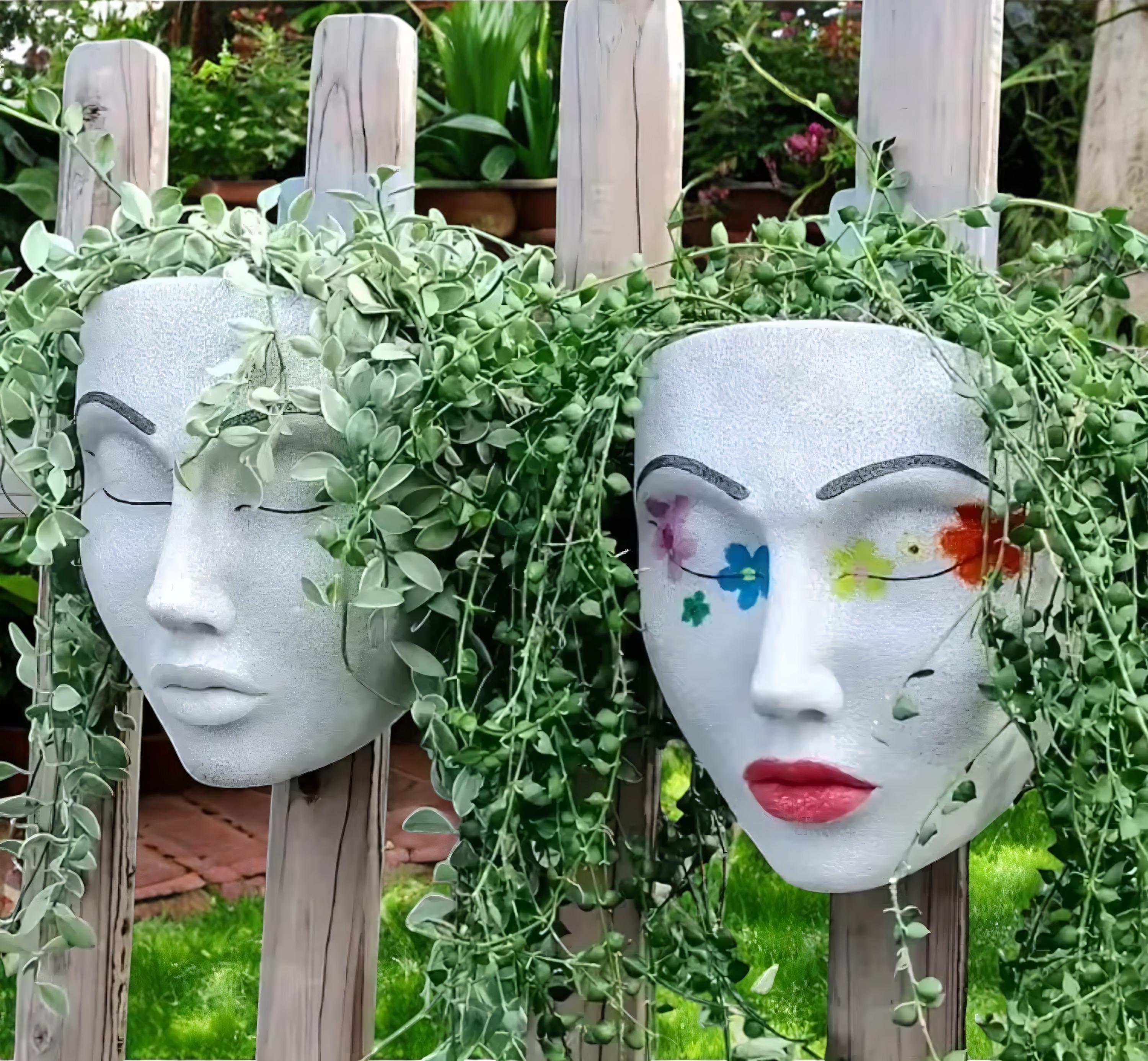 Face Plant Pot: Indoor Outdoor Wall Hanging Basket - Etsy