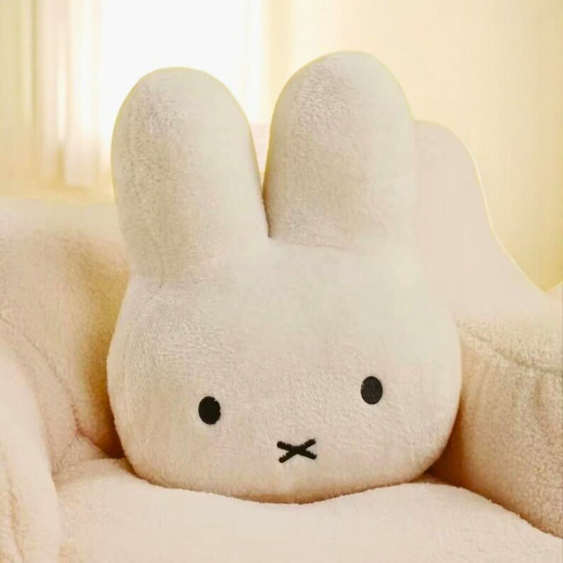 Cute Miffy Plush Doll, Soft Kawaii Bunny Pillow, Adorable Cartoon Room ...