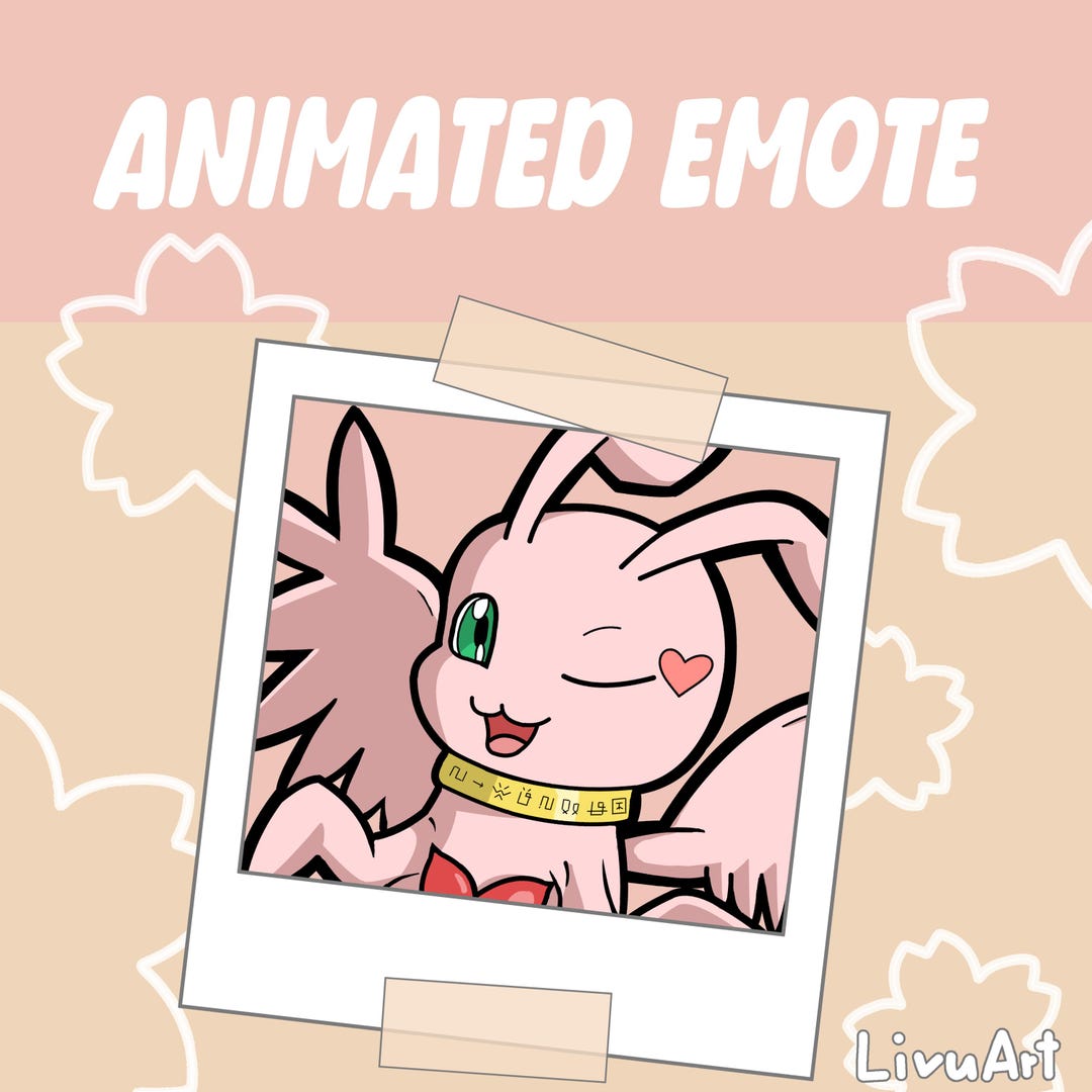 Cute Animated Marineangemon Twitch Emote | 1x Animated Emote | Digimon ...