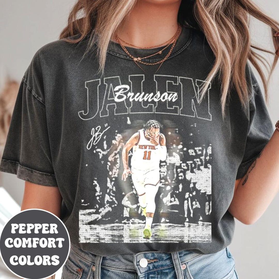Vintage Jalen Brunson Shirt, New York Basketball Sweatshirt, Captain ...