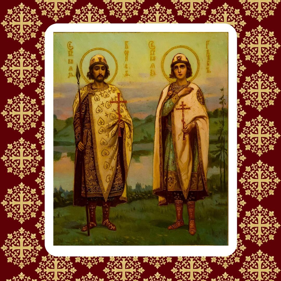 Orthodox Icon of Saints Boris and Gleb Passion-bearers – Holy Right ...
