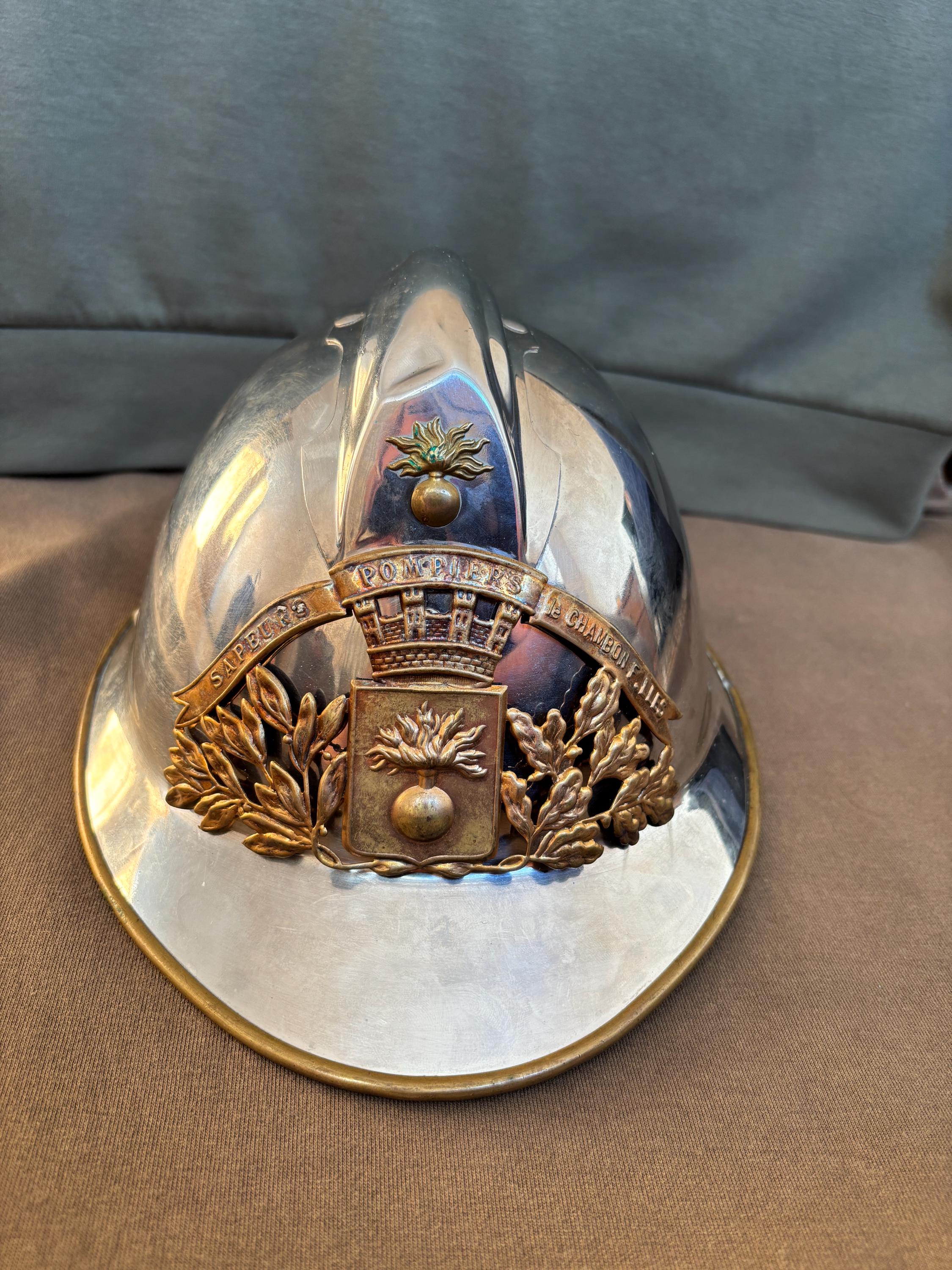 Antique French Fireman's Helmet, WWII Era, 1920s - Etsy