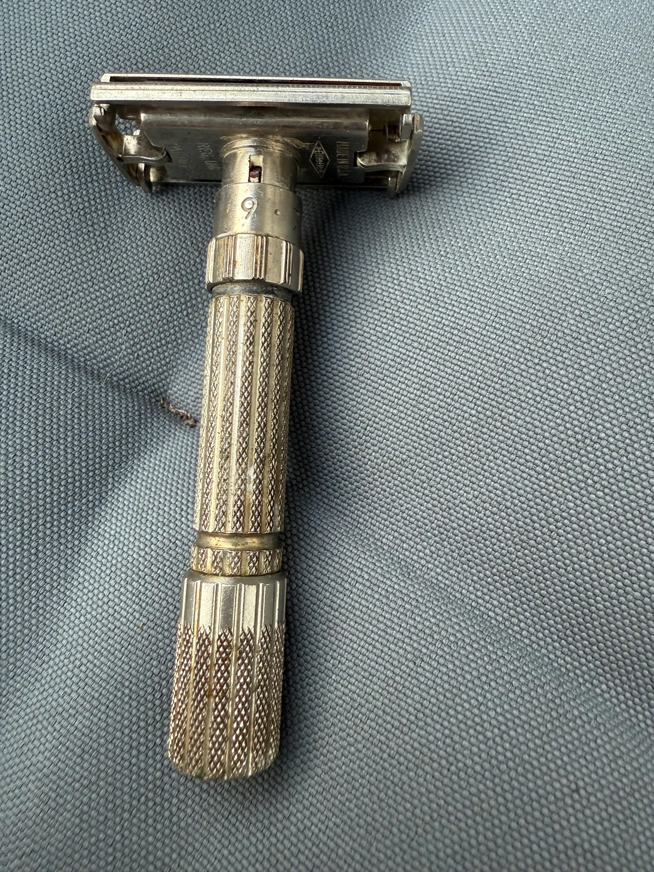 Vintage Gillette Fatboy Adjustable Safety Razor Made in U.S.A. - Etsy