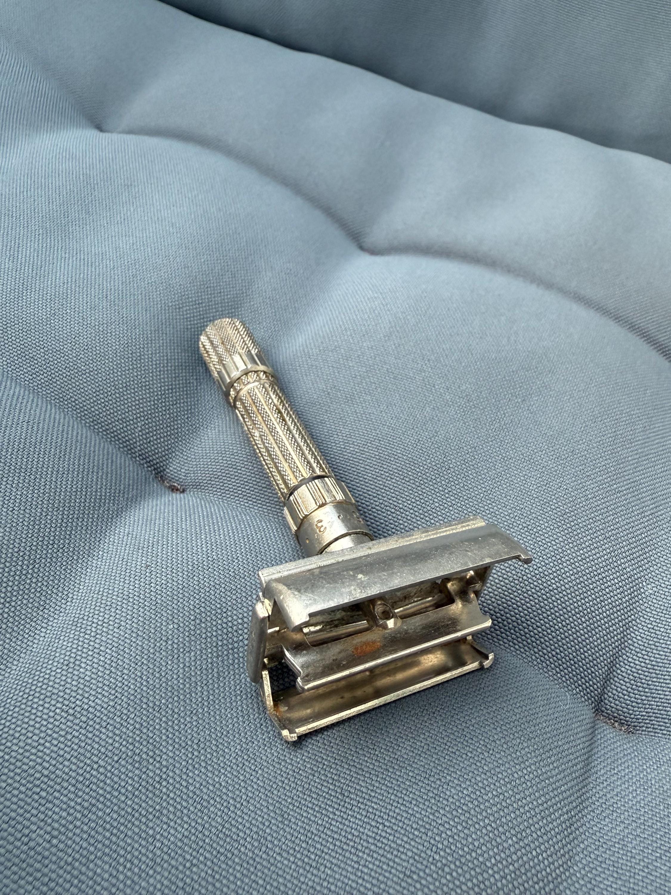 Vintage Gillette Fatboy Adjustable Safety Razor Made in U.S.A. - Etsy