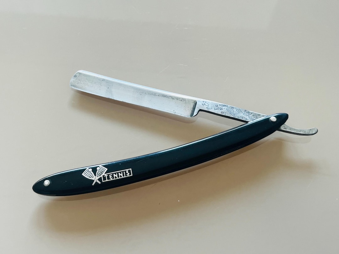 German Straight Razor - TENNIS 42 3/8 ,- Antikes Rasiermesser - Etsy